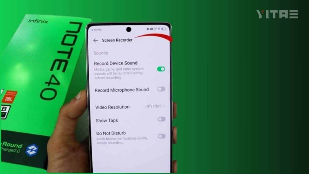 How To Enable Screen Recording With Mic on Infinix – Yitake