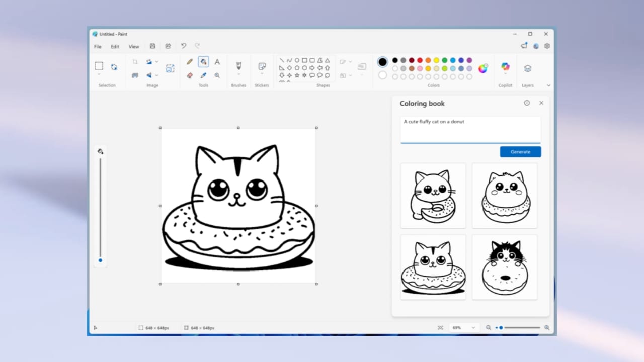 Microsoft Paint Gets AI Coloring Book Feature in New Update – Yitake